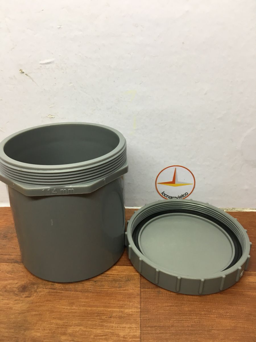 Bít xả ren ngoài 114 nhựa PVC Bình Minh - BXRN114